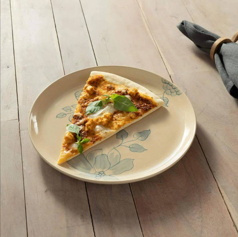 Winston Porter Pattmon Off-White Round Ceramic Printed Dinner Plate – Elegant Dining Plate for ...